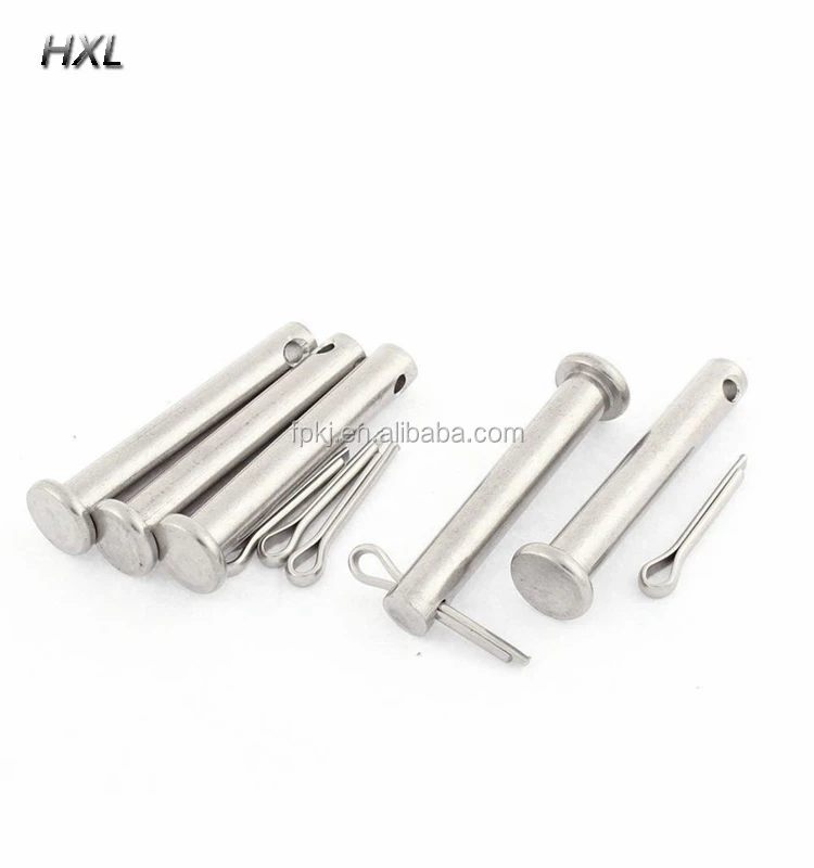 Customizable Flat Head Black Round Clevis Lock Pin With Hole Small ...