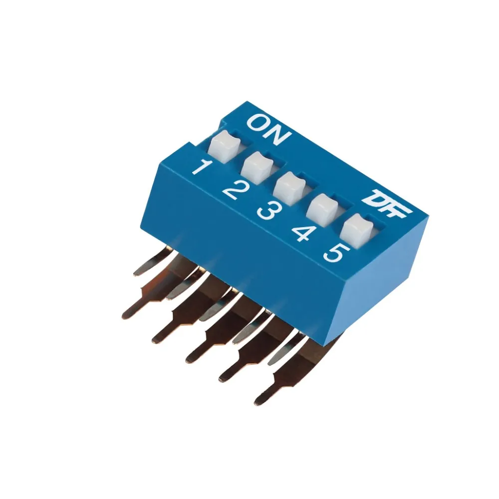 24v 2,3,4,5,6,8,10,12 Pin Micro Sliding 2.54mm Right Angle Dip Switch ...