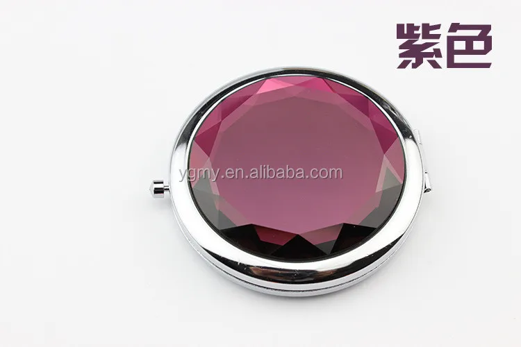 Colorful Crystal Beauty Mirrors Bridal Shower Favors Compact Mirror ...