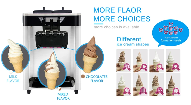 Excellent Material Soft Serve Professional Ice Cream Maker Cheapest Ice ...