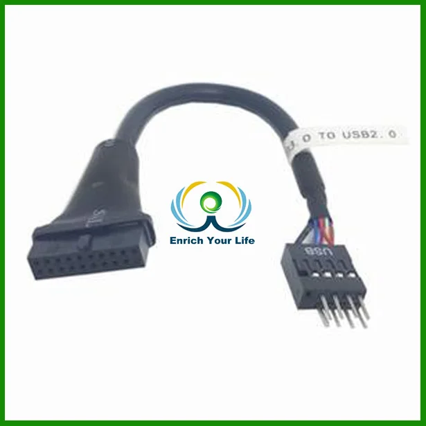 Usb 2.0 9 Pin Header Female To Mainboard Motherboard Usb 3.0 20 Pin ...