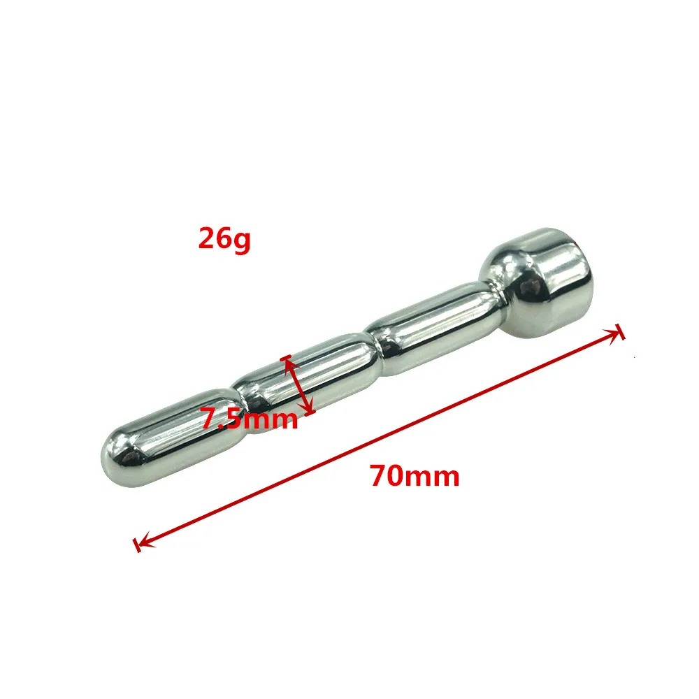7.5*69mm Medical Stainless Steel Urethral Plug Prince Albert Wand Sex ...