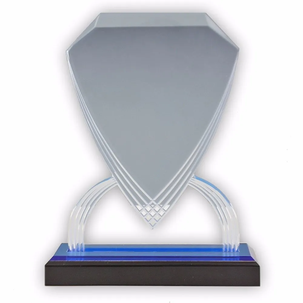 High Transparent Customizable 8-3/4 Inch Clear Acrylic Shield Trophy ...