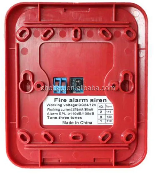 Fs-04,Dc12v 24v Fire Alarm Siren With Led Light,Price Of Factory - Buy Fire Alarm Siren With Led ...