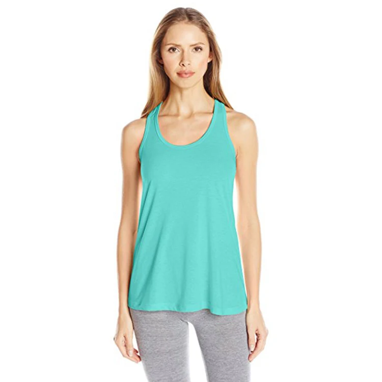 Wholesale Racerback 100% Cotton Custom Design Stringer Tank Top Women ...