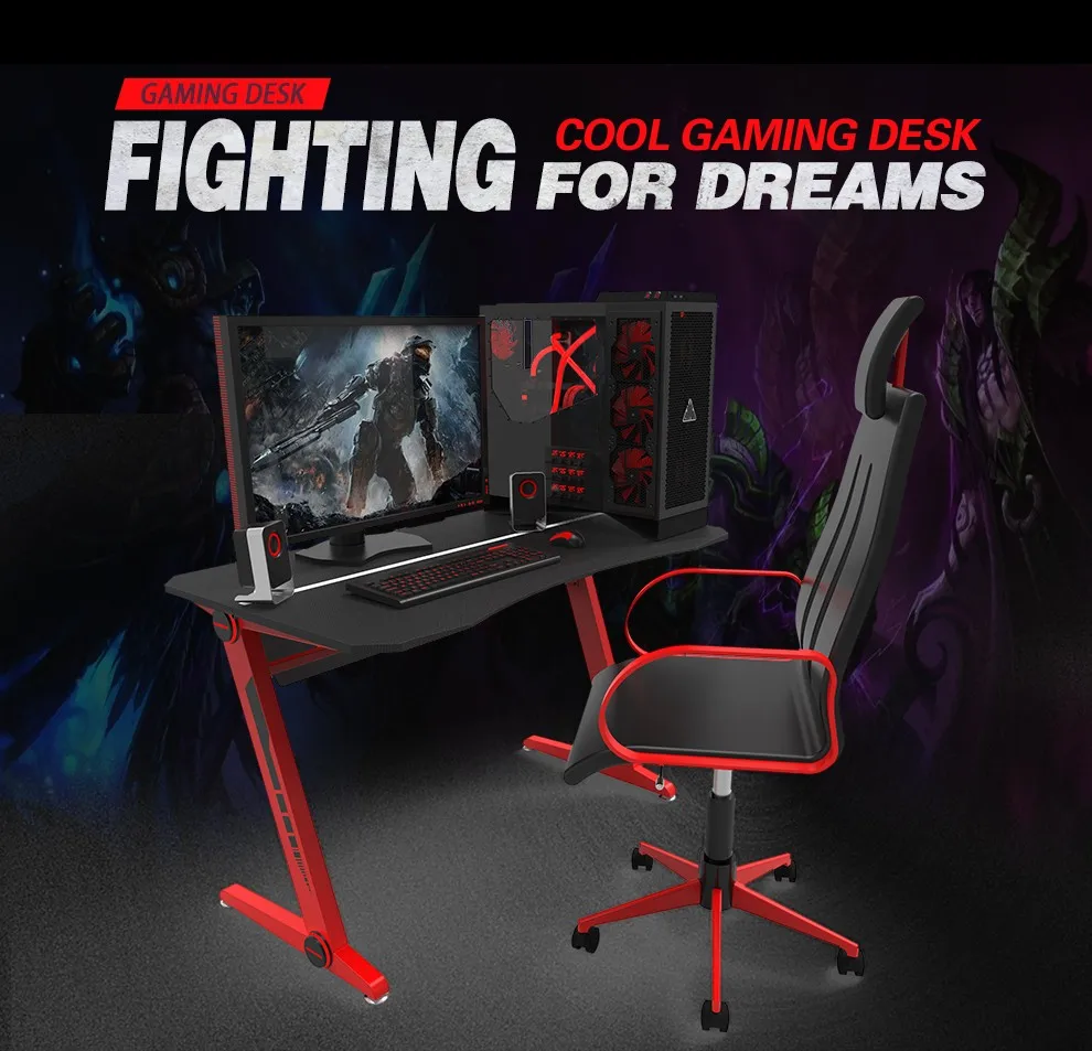 Ergonomic Table Customizable Professional E-sport Game Table Internet ...