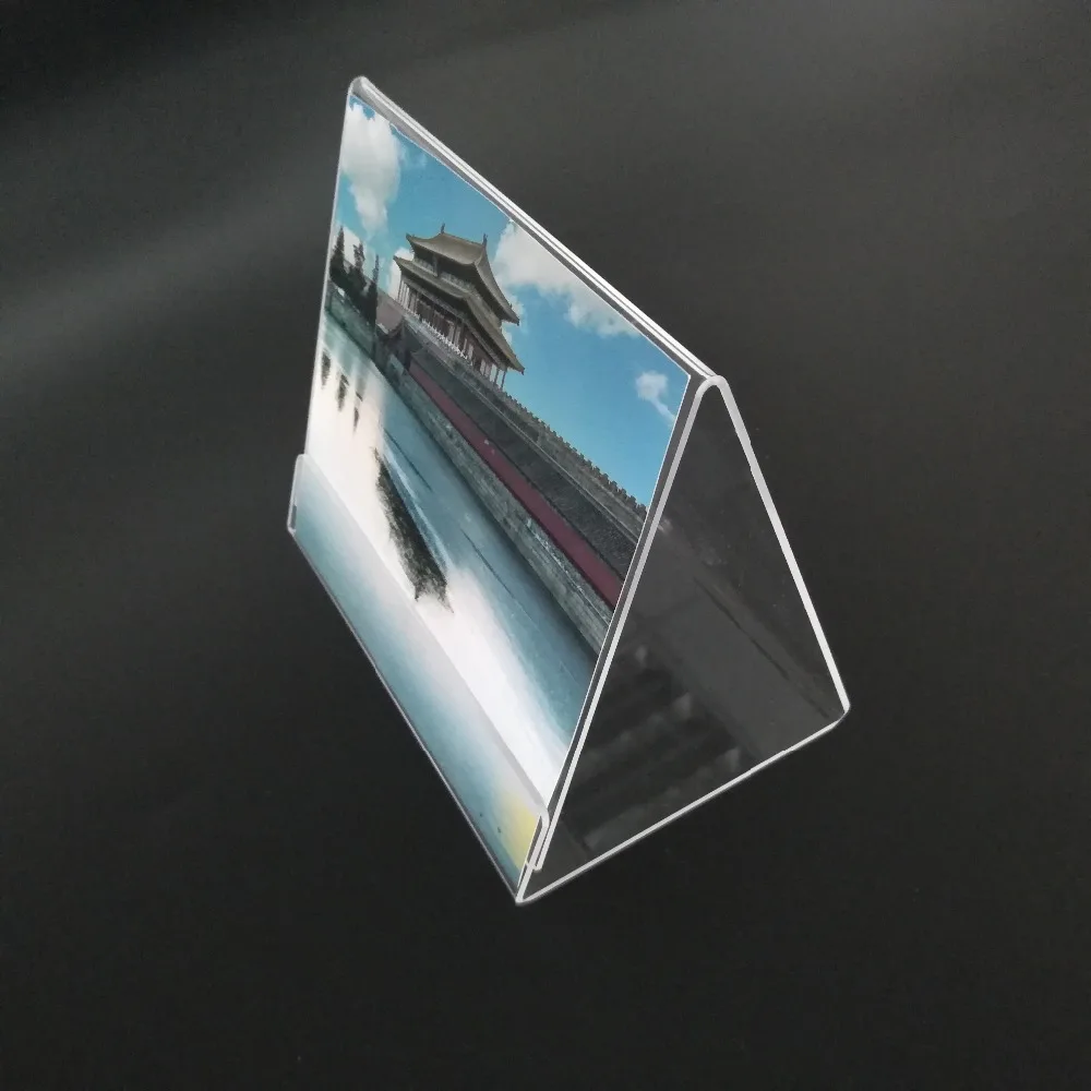 Wholesale Triangle Sign Acrylic Clear Tabletop Menu Card Holders - Buy ...