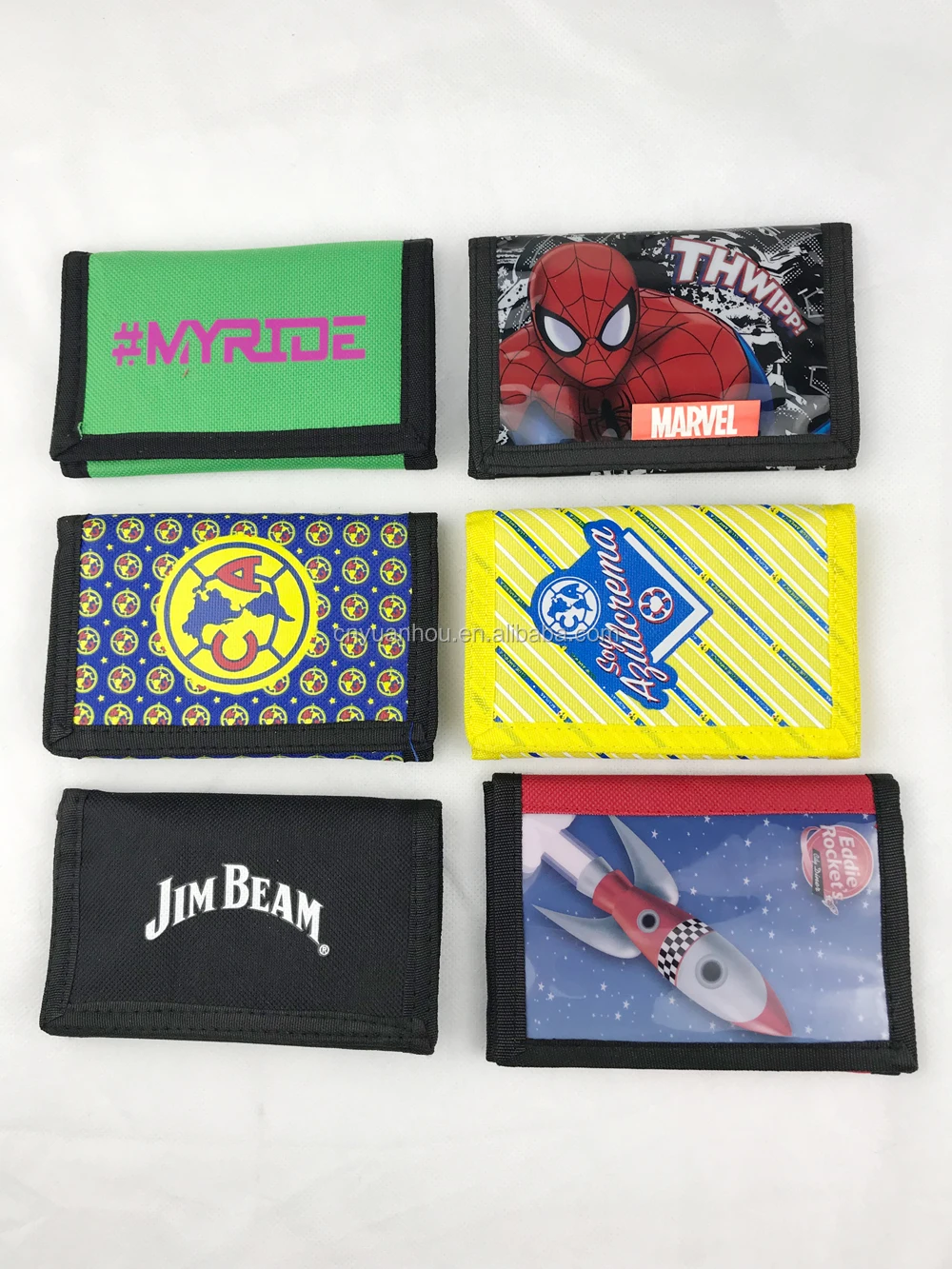 Promotional Trifold Nylon Wallet For Men Student's Sport Wallet Logo ...