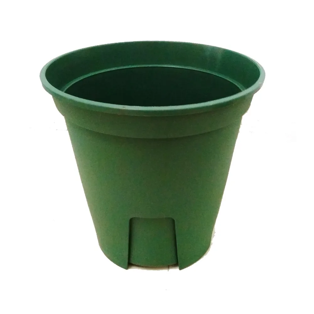 4 Gallon Premium Green Round Plastic Nursery Plant Flower Garden ...