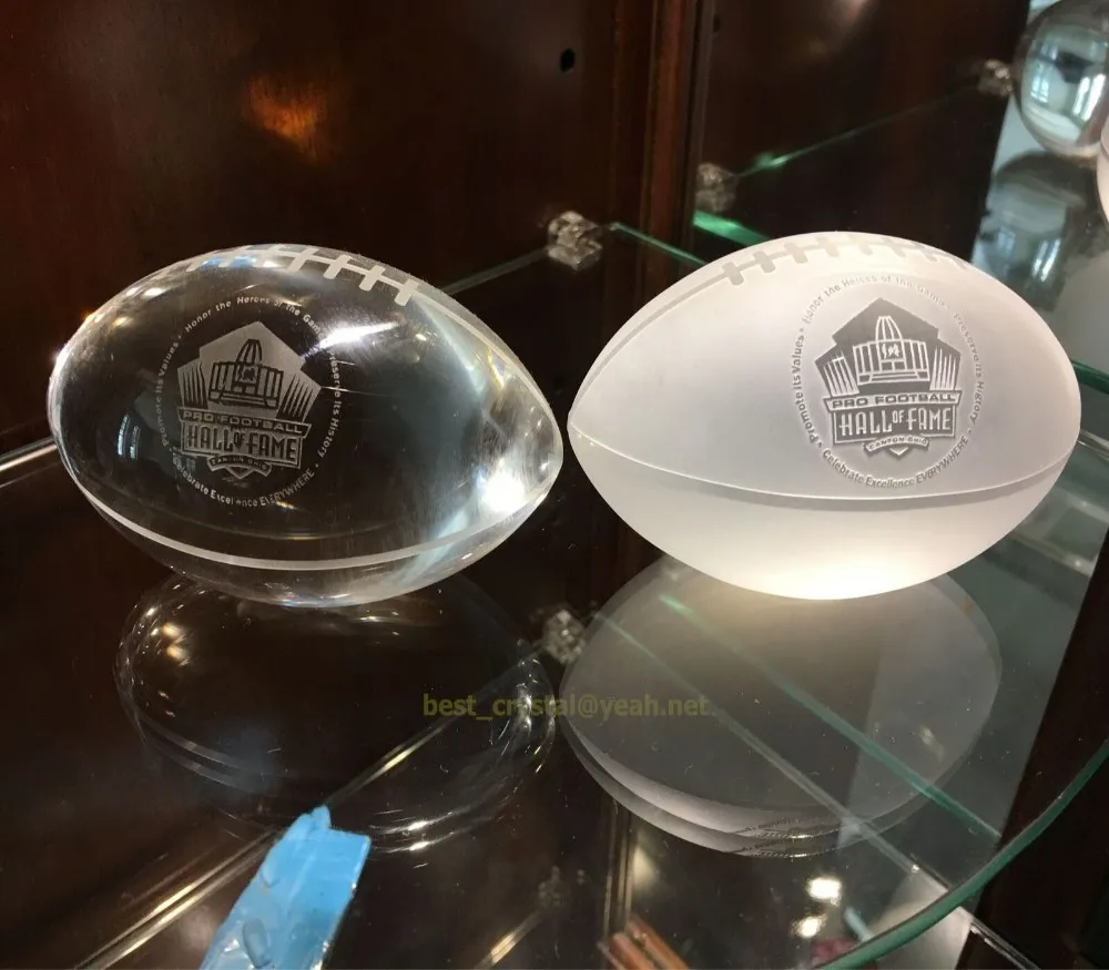 Personalized Logo Engraving K9 Crystal Glass American Football - Buy ...