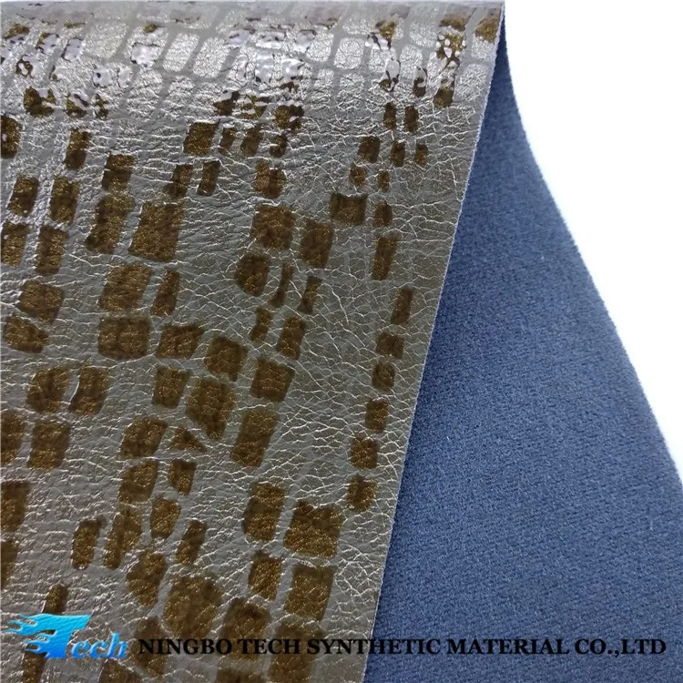 High Quality Embossed Snake Skin Pu Leather For Hand Bag Fuax Leather ...