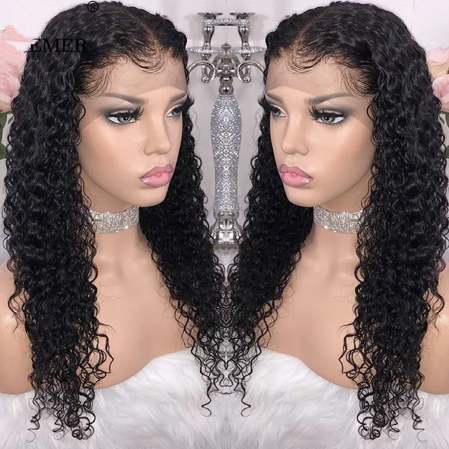 Soft Curly Ponytail 360 Lace Frontal Wig With Baby Hair High Ponytail ...