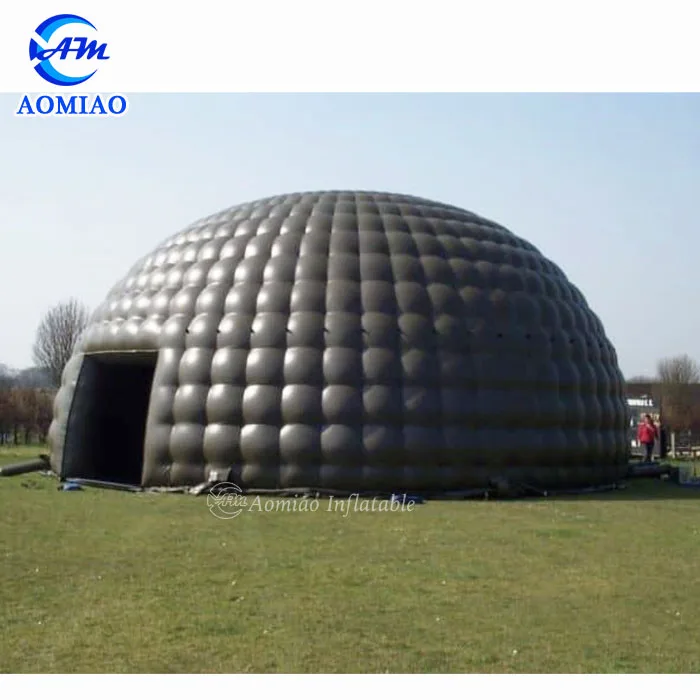 Customized Black Color Geodesic Dome Tent Inflatable air Dome Tent ...