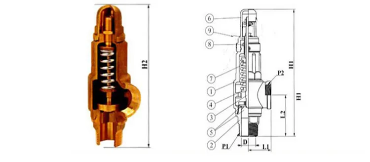 Bronze Thread Relief Valve - Adjustable & Durable Solution