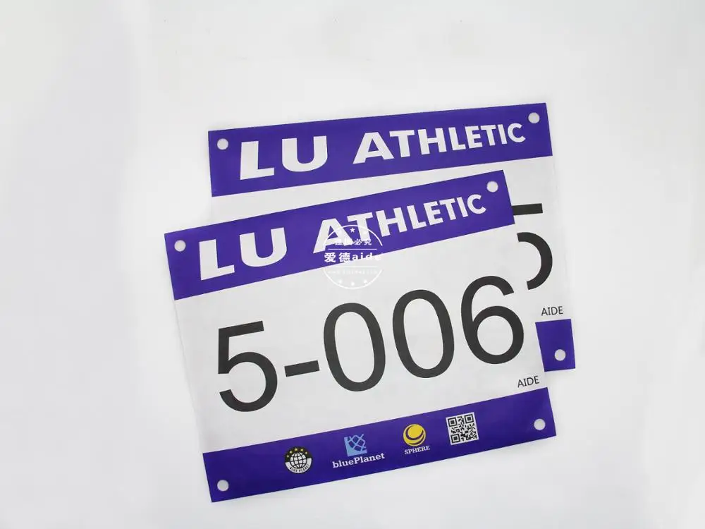 Aide Oem Printable Tyvek Paper Cycling Running Bib Numbers For Races ...