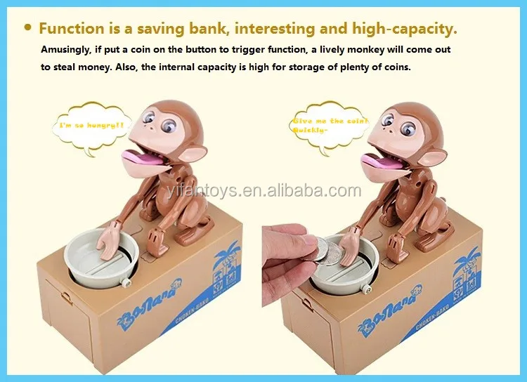 8825 Monkey Coin Bank Very Popular Mini Monkey Coin Bank Saving Pot ...