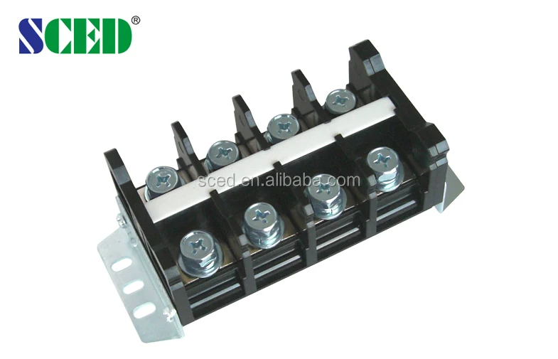 Pitch 26.0 Mm Rail Terminal Block With Panel Mount 600v 100am ...