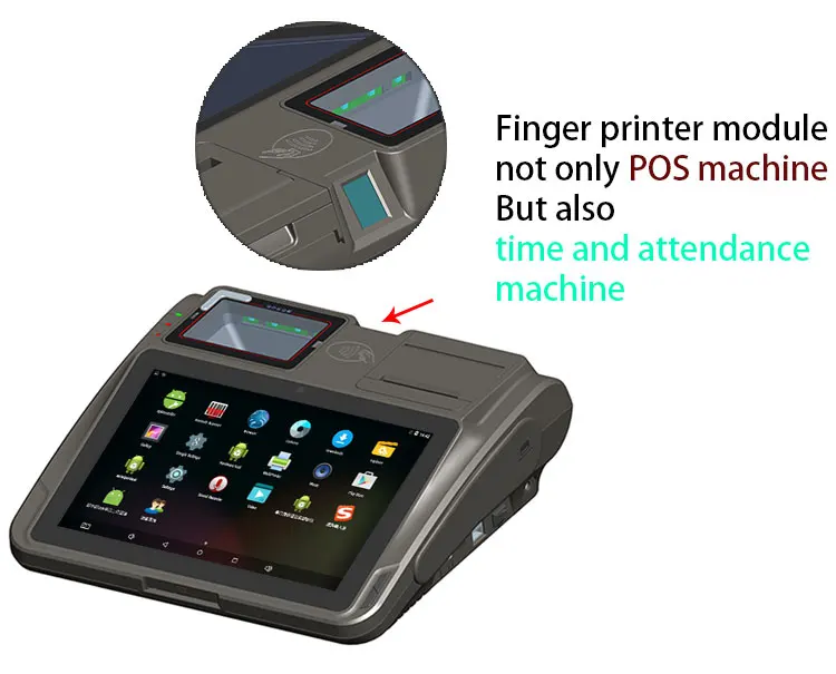 10.1 Inch Android Touch Screen POS Terminal with Thermal Printer