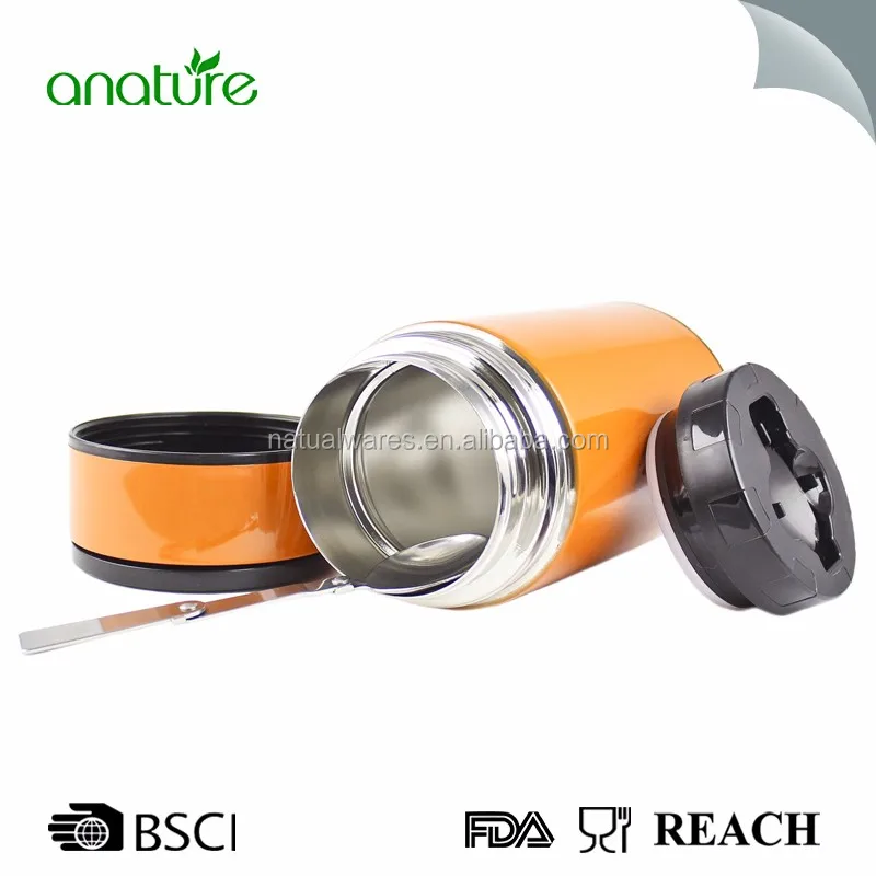 Double Stainless Insulated Food Flask With Spoon - Buy Insulated Food ...