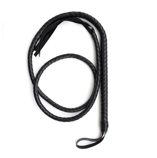 6 Feet Long Flogger,Bdsm Bondage Pu Leather Plait Weaving Bull Whip ...