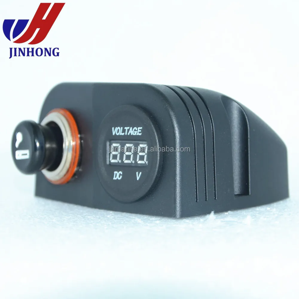 Double Ports Panel Mount 12v Usb Charger Socket With Nut And Usb Cover ...