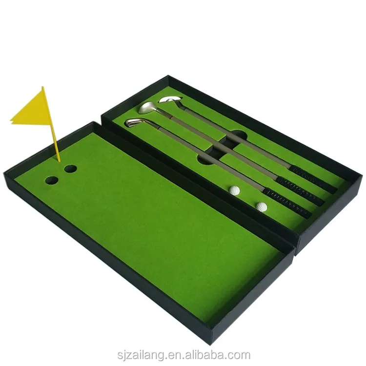 Funny Golf Gift Mini Desktop Golf Ball Pen Gift Set With Putting Green ...
