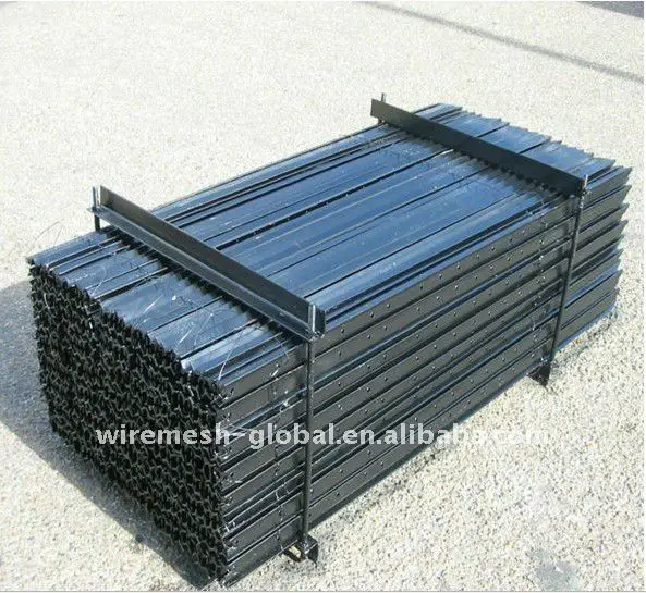 High Black Bitumen Coated Steel Y Star Picket Metal Star Pickets Steel ...