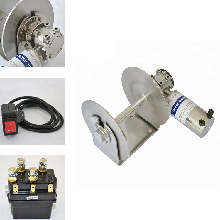 Kleine Drump Ankerlier 24 Volt Draad Touw Boot Kaapstander Mini 12v ...