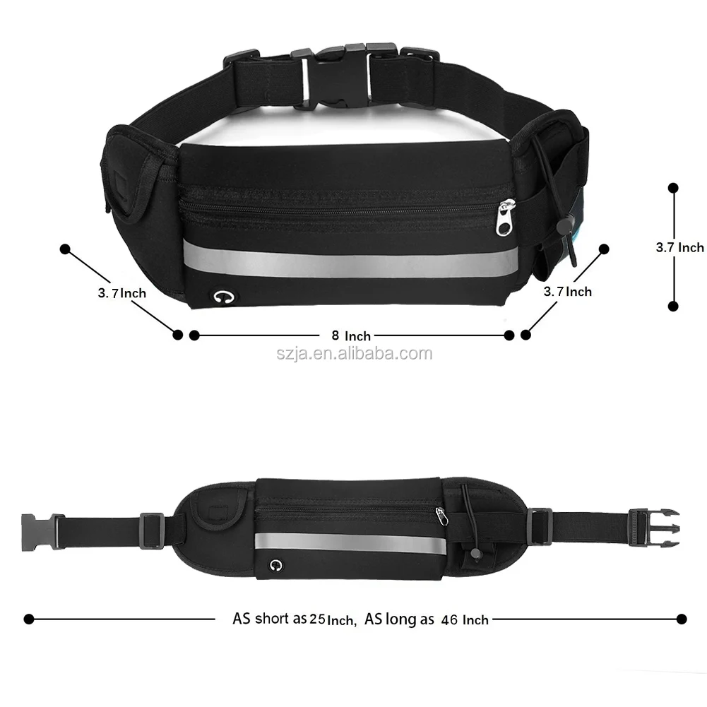 Outdoor Sports Travel Belt Pocket Pouch Running Led Neoprene Waist Bag ...
