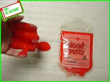 Red Slime Silicone Putty Fake Blood - Buy Fake Blood,Red Blood Test ...