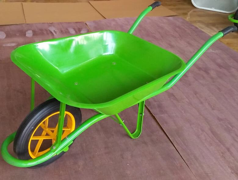 14" Solid Rubber Wheel WB6400 Wheelbarrow - Durable & Versatile