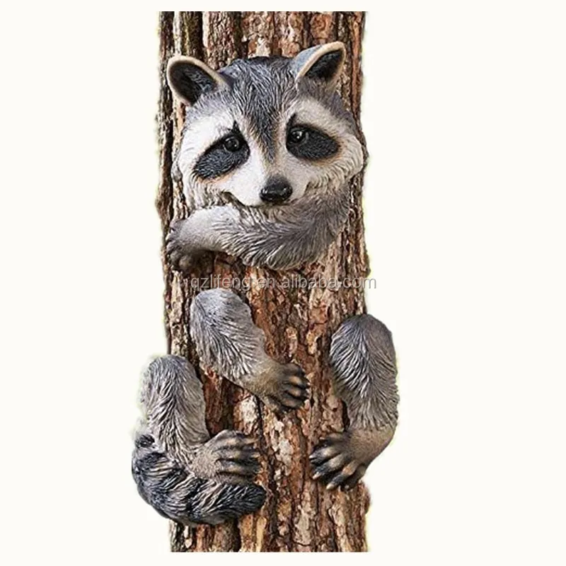 Raccoon Tree Hugger - Lifeng Garden Decoration Sculpture