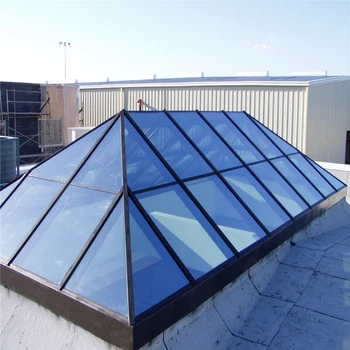 Install Tempered Glass Roof Skylight Covers Pyramid Skylight Design ...