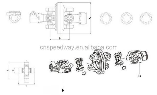 Wide Angle Joint For Tractor Pto Shafts - Buy Wide Angle Pto Shafts ...