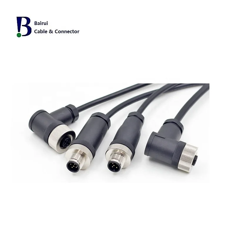 Circular Sensor M12 4pin Female Straight Plastic Connector Pg7/pg9 ...