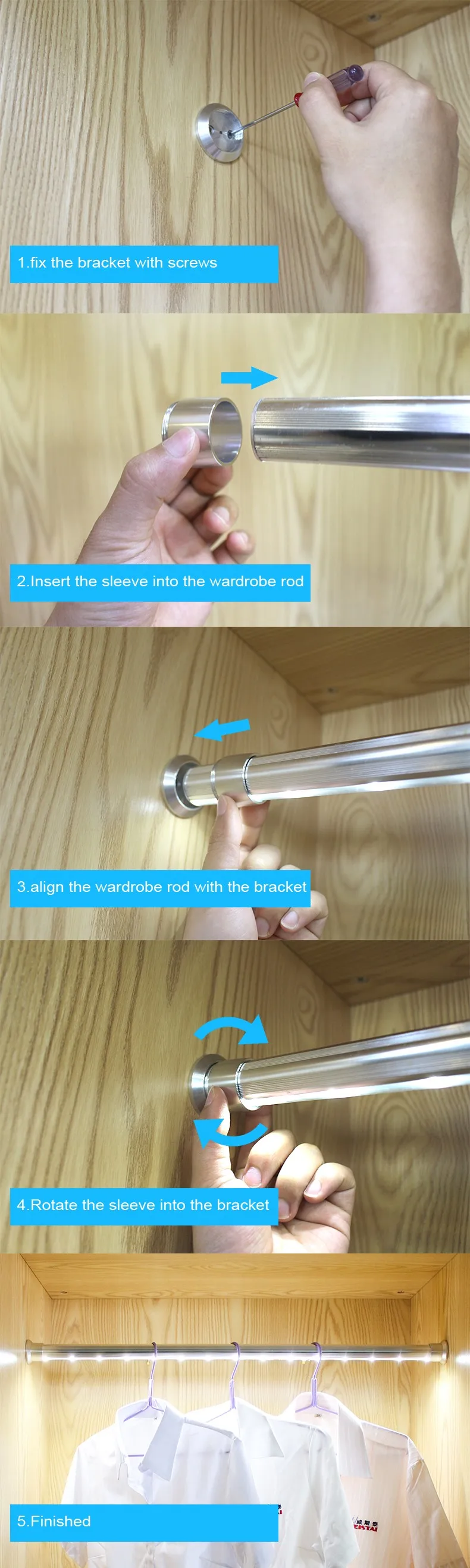 Led Rechargeable Wardrobe Rail Light Led Clothes Hanger Light Led ...