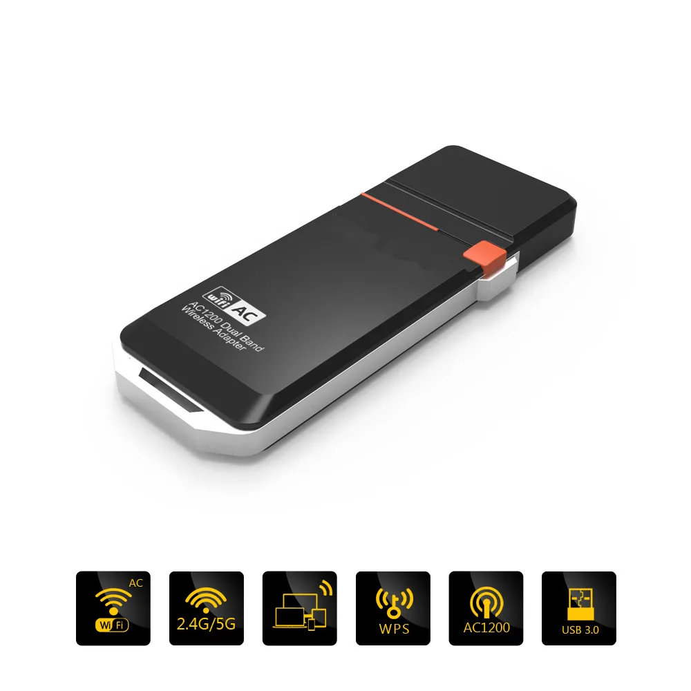 New Ac1300 Dual Band Usb 3.0 High Speed Fully Cartificate Wireless Wi ...