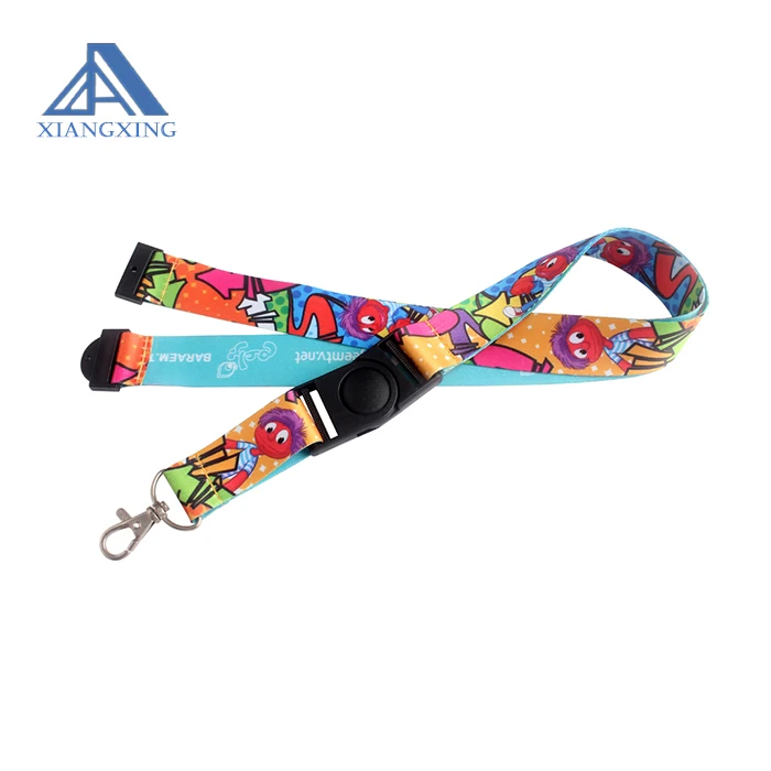 Customized Sublimation Polyester White Printing Blank Webbing Lanyard ...