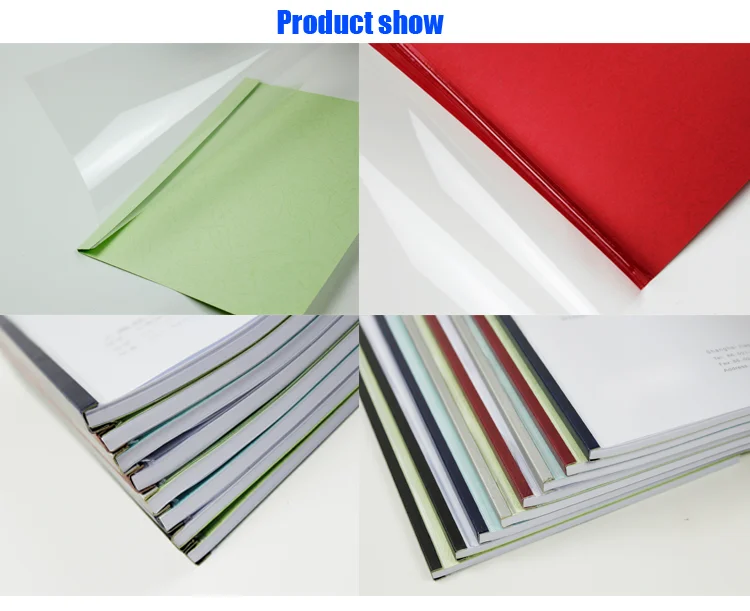 No Moq White And Colorful Clear Thermal Viny A4 Pvc Binding Cover ...