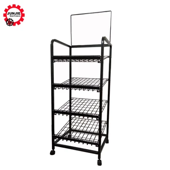 Black Metal Wire Bakery Bread Display Racks For Supermarket - Buy Bread ...