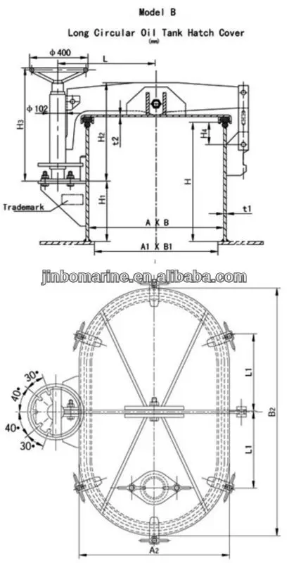 Marine Rotating Oil Tight Hatch Cover - Buy Oil Tight Hatch Cover,Hatch ...