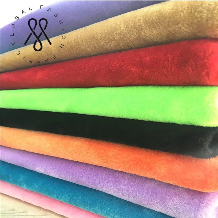 Super Anti-static Poly Velour Plush Toy Fleece Plush Polyester Fabric ...