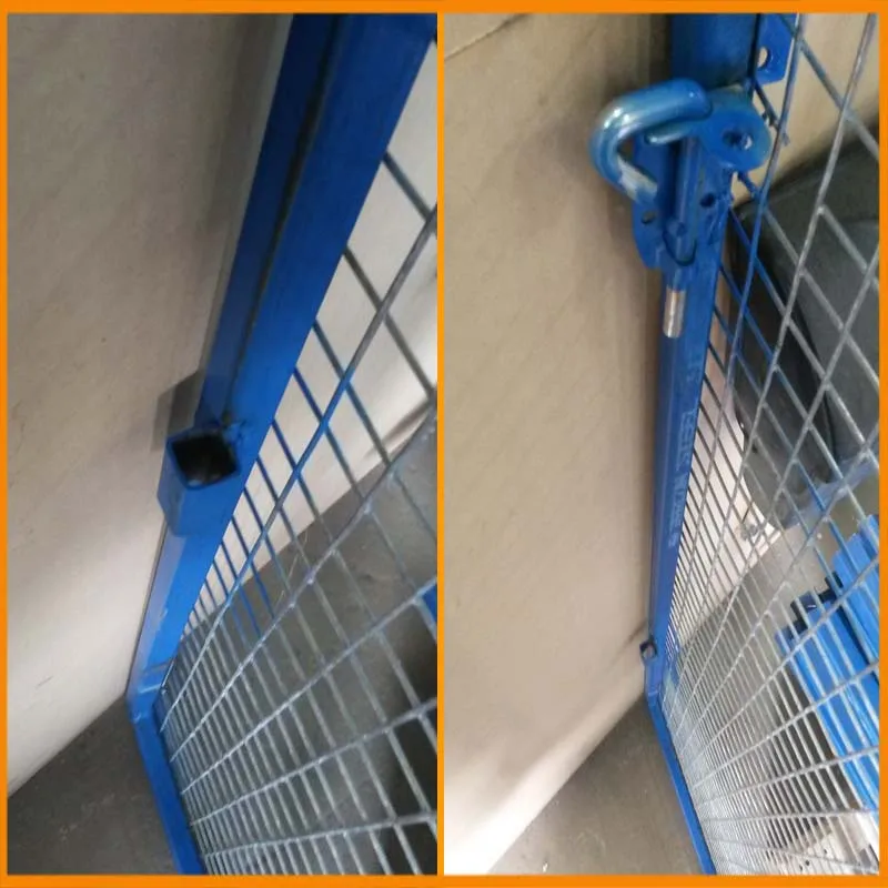 Welded Wire Mesh Elevator Shaft Safety Gate | Galvanized Steel Edge ...