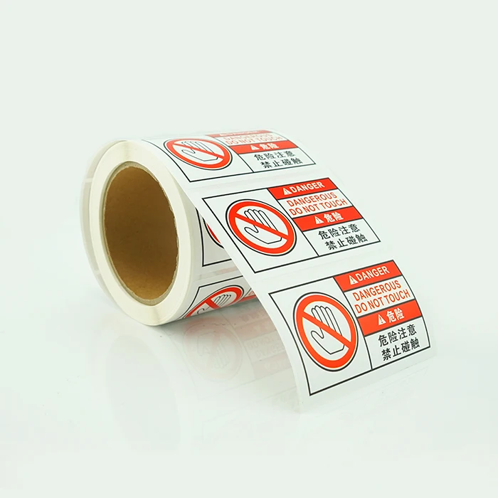 Recyclable Custom Security Warning Carton Labels Mailing Stickers For ...