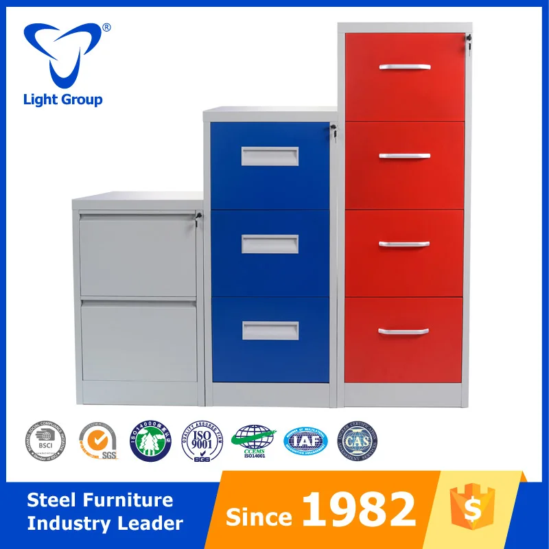 Luoyang Metal Office Furniture Colorful 4 Drawer Hanging Steel File ...