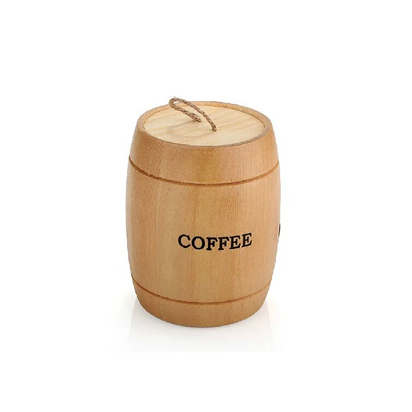 Wooden Coffee Bean Barrel Wooden Candy Barrel Wholesale - Buy Wooden ...