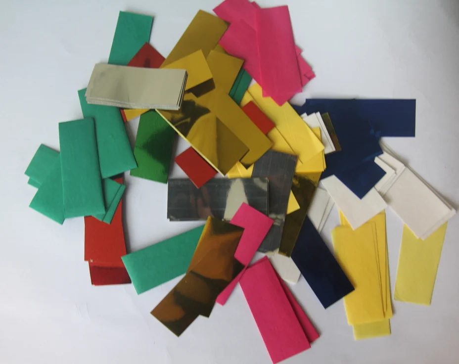 Shop Our Factory Price 2x5 CM Red Metallic Confetti Paper