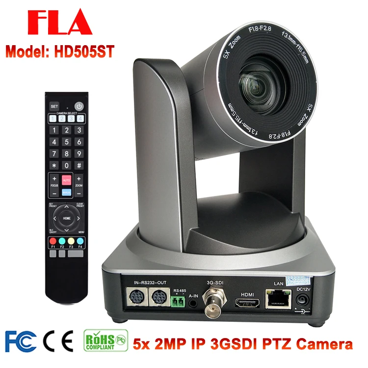 2mp 1080p60fps Wide Angle Room 5x Optical Zoom Ip Conference Camera For ...