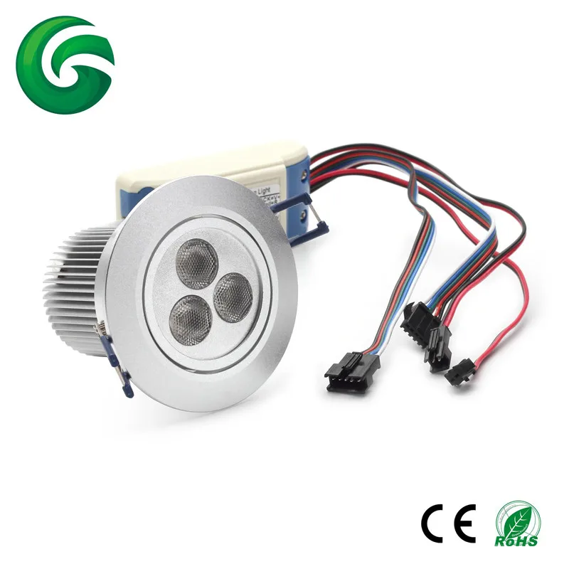 12-24V DC 24W RGBW 4IN1 DMX Recessed LED Ceiling Light