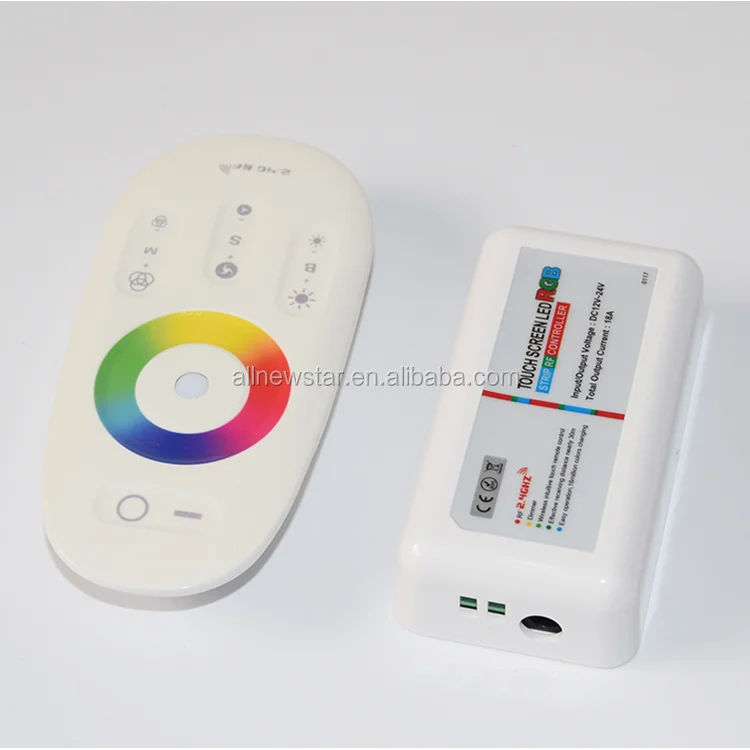 2.4g Rgb Controller Wireless Touch Screen Rgb Led Controller Dc12-24a ...